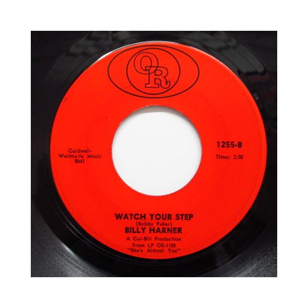 (US/OR-1255/'69 Black Oval Logo Red Label 45)'67年ヒット名曲「サリー・セイイン・サムシング」で有名な、米NJ出身ブルー・アイド・ソウル・シンガー「ビリー・ハーナー」、'69年マイナーOR社から...