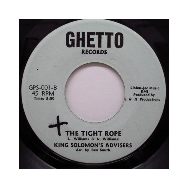 (US/Ghetto-001/60'S Black Block Logo Light Blue Label 45)ナイトトレイン社単独再発で再注目の'50年代初頭から活躍をしたL.A.R&amp;Bソウル・シンガー「キング・ソロモン」、「F...