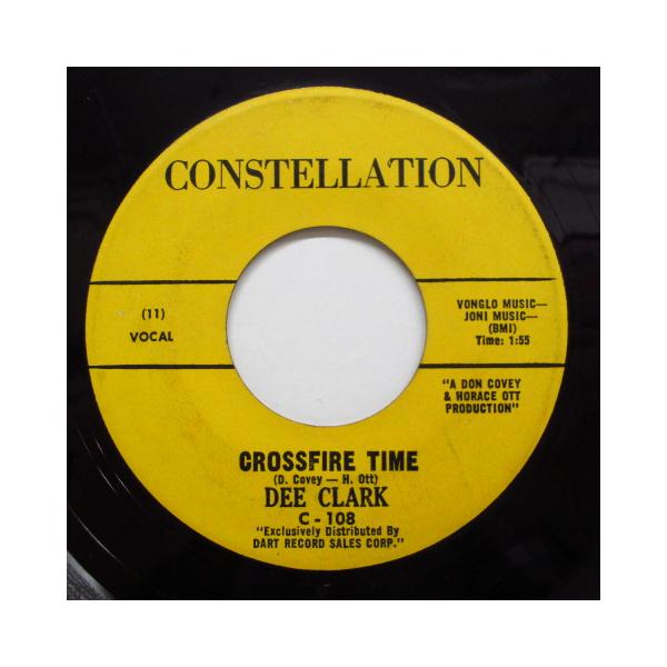 (US/Constellation-108/'63 Orig.Black Logo Lined Yellow Label 45)シカゴR&amp;B/SOUL界巨匠「ディー・クラーク」、'63年Vee Jay社期からの盟友奇才Ewart A...