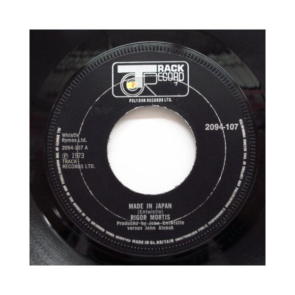b/w Hound Dog (UK/Track 2094-107/'73 Orig.Logo Top Black Label Big Hole 45)「ザ・フー」在籍でも知られる奇、英奇才ベーシスト「ジョン・エントウィッスル」、'73年発表...
