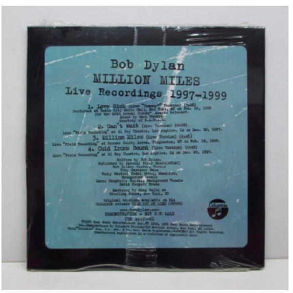 ＊　(US/Columbia CSK-42171-S1/'99 PROMO 4-Track Sampler CD/Stickered paper Sleeve) 貴重'99年USプロモ4曲入りサンプラー（タイトル・ステッカー付き紙ジャケ）！...