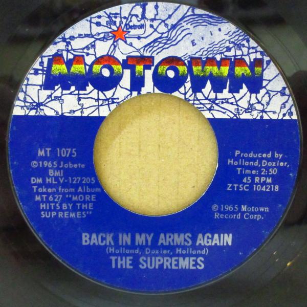 b/w Whisper You Love Me Boy (US/Motown MT 1075/’65 Orig.Map Top Blue Label 45)名門モータウン社看板ガール・トリオ「（ダイアナ・ロス率いる）ザ・スプリームス」、’6...