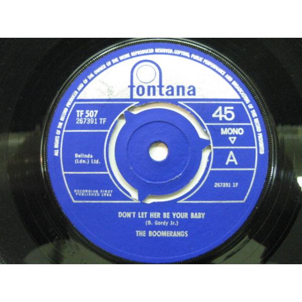 b/w Rockin' Robin ＊　(UK/Fontana-507/'64 Orig.SIlver Top &amp; Blue Label 45＋CS)英マンチェスター・レア・モッド・バンド「ブーメランズ」、'64年大手フォンタナ社か...