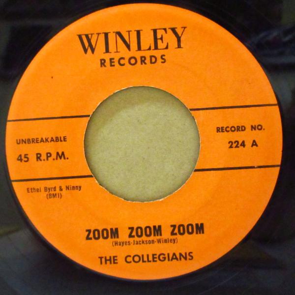 b/w On Your Merry Way (US/Winley-224/'57 Orig.Black Logo Orange Label 45)ニューヨークR&amp;Bドゥワップ・グループ「カレジアンズ」、'57年デビュー作となる、アッ...