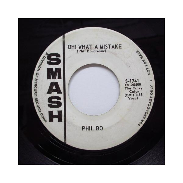 (US/Smash-1741/'62 SIde Logo Promo White Label 45)名門JIN社作でも知られるニューオリンズ出身ブルー・アイド・R&amp;Bロッカー「フィル・ボー」、'62年発表、同郷LENNY CAPEL...