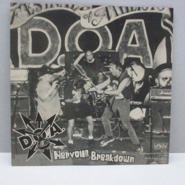 b/w Dog Eat Dogma - Durst Und Wurst (German/Empty MT-475 /99.Orig.Silver Box Logo Black Label Flat Centre 7"+PS) D.O.A.に...