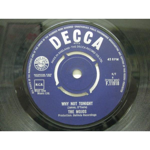 ＊　(UK/Decca F-11918/'64 Orig.Round Logo Blue Label 45)英R&amp;Bビート・バンド「モジョス」、'64年英デッカ社からのサード・シングルで、全英25位の大ヒットとなった、キラー・アップ...