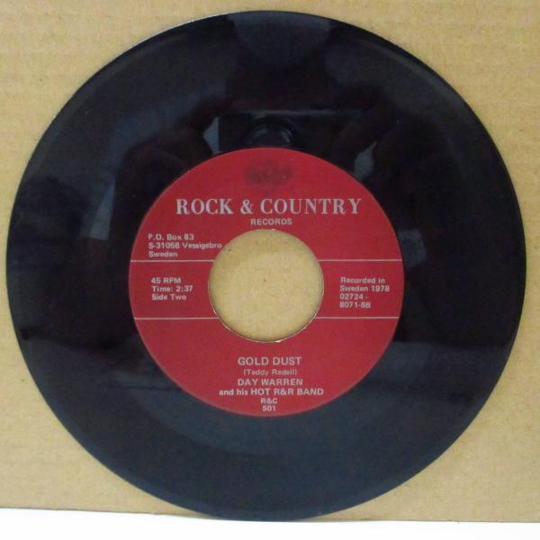 b/w「Gold Dust」(Sweden/Rick &amp; Country R&amp;C 501/78.Orig.Red Paper Label Large Hole Centre 7") 70年代後半から活動していたスウェーデン出...