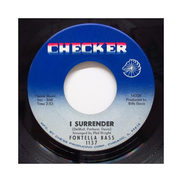 (US/Checker-1137 /'66 Orig.Color Logo Blue Top &amp; Light Blue Label 45)名曲 「レスキュー・ミー」で有名なソウル・クイーン「フォンテラ・バス」、'66年R&amp;B...