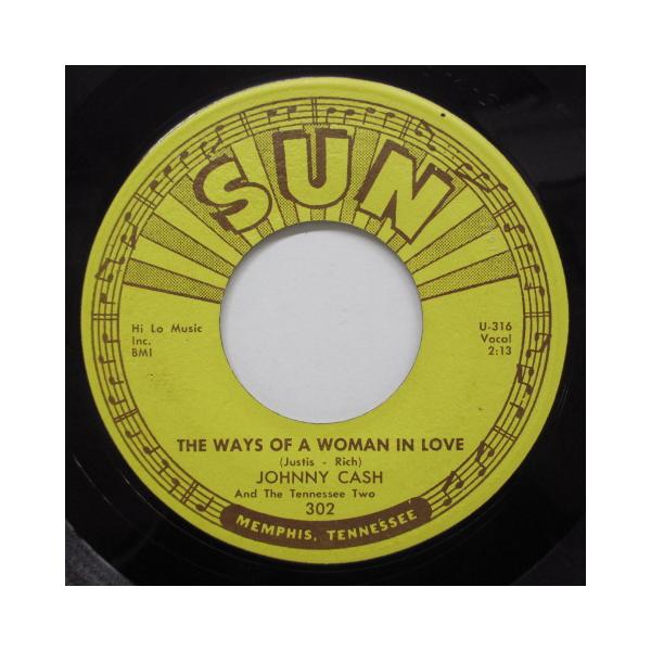 b/w You're The Nearest Thing To Heaven (US/Sun-302/'58 Orig.Round Logo Yellow Label 45)カントリー界大御所「ジョニー・キャッシュ」、'58年全米C&amp...