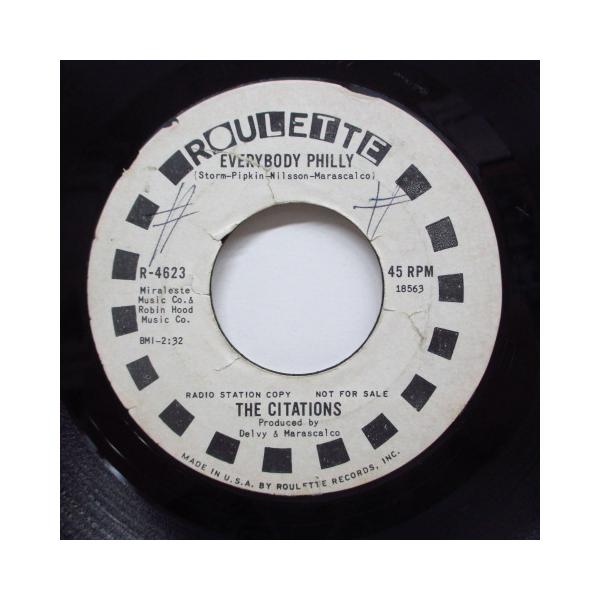(US/Roulette-4623/'65 Promo White Label 45)ペンシルバニアR&amp;B/ソウル・グループ「シテイションズ」、「グッゴーリー・ミス・モーリー」「リップイット・アップ」他リトル・リチャード一連名曲の作...