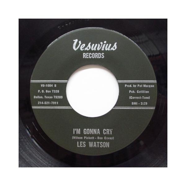 (US/Vesuvius-1004/'68 Silver Logo Lined Black Label 45)テキサス・マイナーSOULシンガー「レス・ワトソン」、'65年地元マイナー社からの2作目となる、充実ホーンも最高な、ミッドテンポ・...