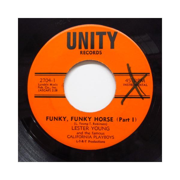 (US/Unity-2704/'68 Black Block Logo Orange Label 45)JAZZ界大御所とは同名のマイナーR&amp;Bシンガー「レスター・ヤング」、'68年発表、「King Coleman/Lookey D...