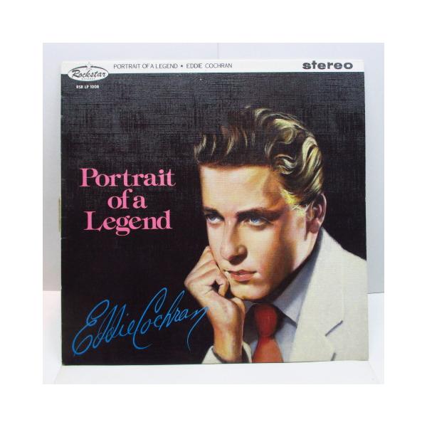 (UK/Rockstar RSR-LP1008/'85 Orig.Silver Oval Logo Blue Label STEREO-MONO LP/Textured CVR)偉大なるロッカー「エディ・コクラン」、名曲「ジニー・ジニー・ジ...