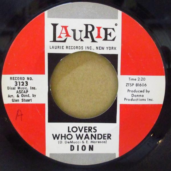 b/w (I Was) Born To Cry (US/Laurie No.3123/’62 Orig.Red , White &amp; Black Label 45) 白人ドゥワップ「ザ・ベルモンツ」を率いた美声天才シンガー「ディオン」...