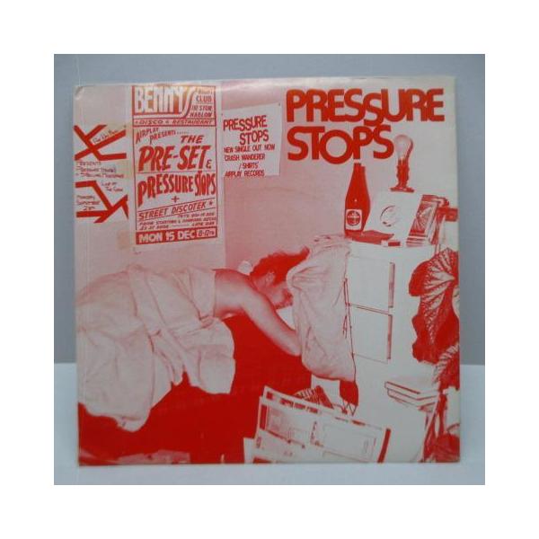 (UK/Airplay/81.Orig.White Label Flat Centre 3曲入り7"+Red PS)　 全く無名ですがレゲエもプレイするザ・クラッシュ影響下のUKパンクバンド、プレッシャー・ストップスの恐らく2ndシングル。...