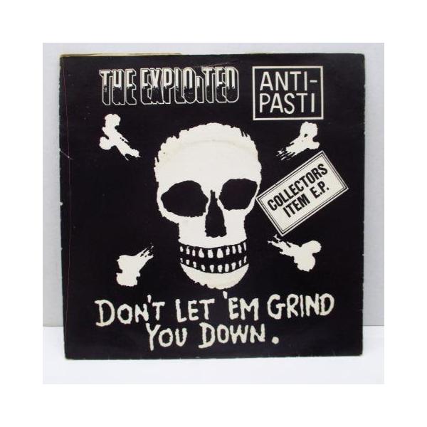 (UK/Exploited Exp 1003 /81.Orig.White Label Flat Centre 4曲入り7"+PS) エクスプロイテッドは81年エジンバラでのライブから「S.P.G.」「Cop Cars」。アンチ・パスティは...