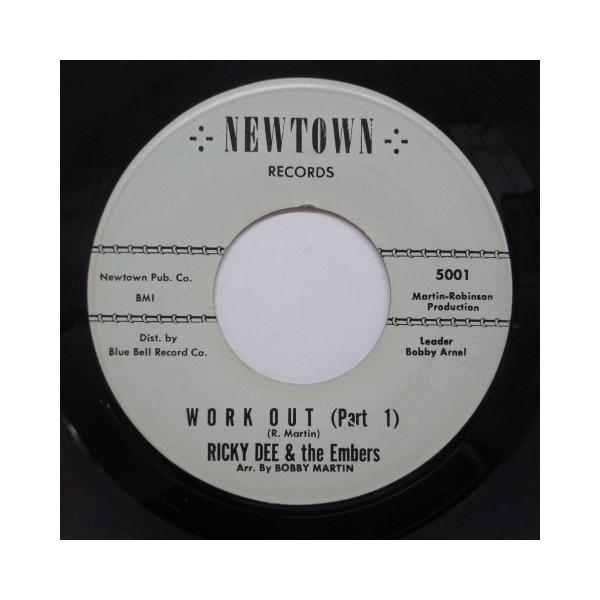 (US/Newtown-5001/'62 Orig.Black Logo Light Blue Label 45) 米フィーリー・カルト（ブルーアイド）DooWop/SOULグループ「リッキー・ディー＆エンバーズ」、「Sam Cooke/T...