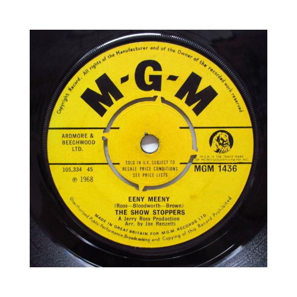 (UK/MGM-1436/'68 UK Orig.Round Logo Yellow Label 45)'67年デビュー名曲「Ain't Nothin'〜」で有名な、ソロモン・バークの兄弟二人を含むフィーリーSOULグループ「ショー・ストッ...