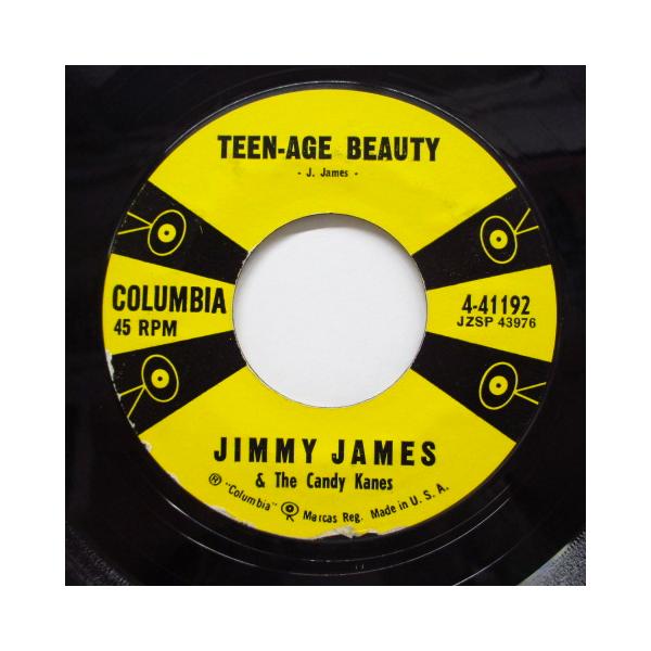 (US/Columbia-41192/’58 Orig.4 x Eye Yellow Label 45)'58年名曲「ベビーシッター・ロック」でマニアに有名なマイナーロッカー「ジミー・ジェイムス」、同年ラスト3作目となる、ギター&amp;S...