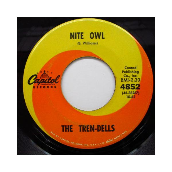 (US/Capitol-4852/'62 Side Logo，Orange &amp; Yellow Swirl Label 45)ルイヴィル出身ホワイト・ドゥワップ・グループ「トレンデルズ」、'62年発表の、ミッドテンポ・清涼・TEEN-...