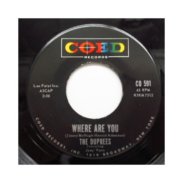 b/w Please Let Her Know (US/Coed-591/'64 Orig.Color Box Logo Black Label 45) '62年デビュー大ヒット・バラッド「You Belong To Me」で有名な米N.J...