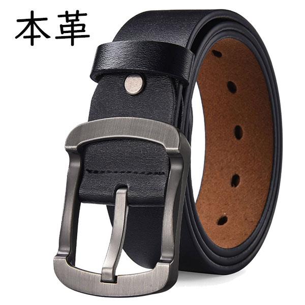 シンプル 無地のメンズレザーベルト本革を使用しており耐久性が高いですデニム系のカジュアル使いはもちろんフォーマル ビジネスの場面でも幅広く使用できます全長：約110cmベルト穴は85cm〜100cmで調節ベルト幅：約3.7cmベルトを切って...