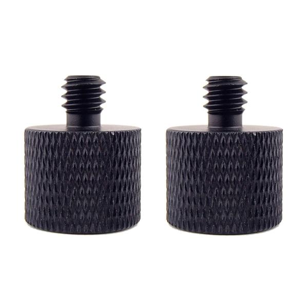 ・（2個セット）三脚、一脚、雲台などに取り付ける1/4インチ（オス）ネジ⇔3/8インチ（メス）ネジ変換アダプターです。三脚雲台スクリューを1/4ネジから3/8ネジに変換します。・サイズ＿20mm-16mm-ネジ高さ7mm（多少の誤差はご了承...