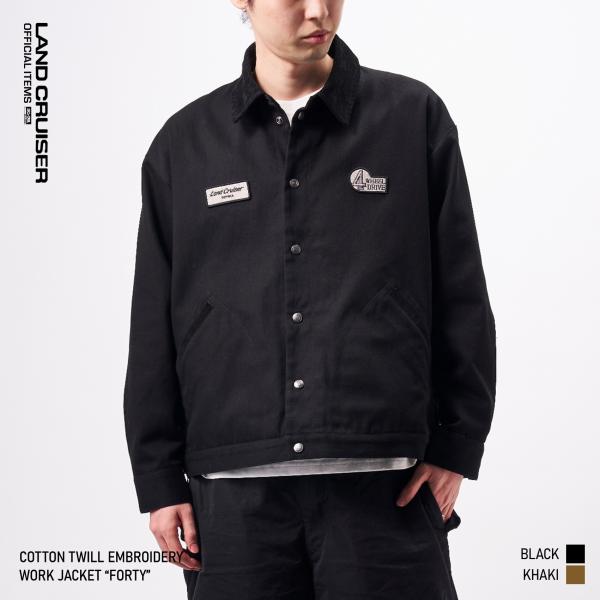 ※3月中旬頃のお届け商品となります。予めご了承ください。※COTTON TWILL EMBROIDERY WORK JACKET 商品コード：LC2504-1029ブランド：LAND CRUISER OFFICIAL ITEMS、ランドクル...