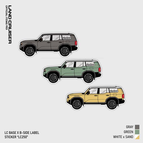 ランクルBASE × B-SIDE LABEL STICKER LC250ブランド：ランクルBASEオリジナルグッズ商品名：ランクルBASE × B-SIDE LABEL STICKER LANDCRUISER LC250、ランクルBASE...