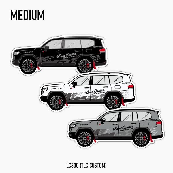 ランクルBASE × B-SIDE LABEL STICKER LC300（TLC CUSTOM）ブランド：ランクルBASEオリジナルグッズ商品名：ランクルBASE × B-SIDE LABEL STICKER LANDCRUISER LC...