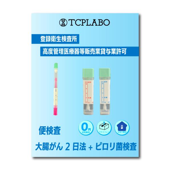 【発売日：2024年02月06日】【便】大腸がんリスク検査2日法[便潜血検査]【便】ピロリ菌検査（胃がんリスク検査）[便中ピロリ菌抗原検査]