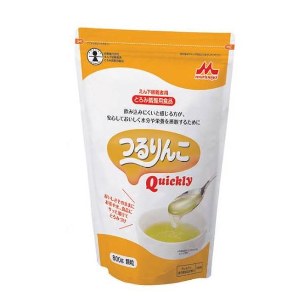 【検索ワード】クリニコ つるりんこ Quickly 800ｇ とろみ剤 介護 とろみ調整 おいしさ 味 そのまま 変えない すぐ溶ける 粉末 163001