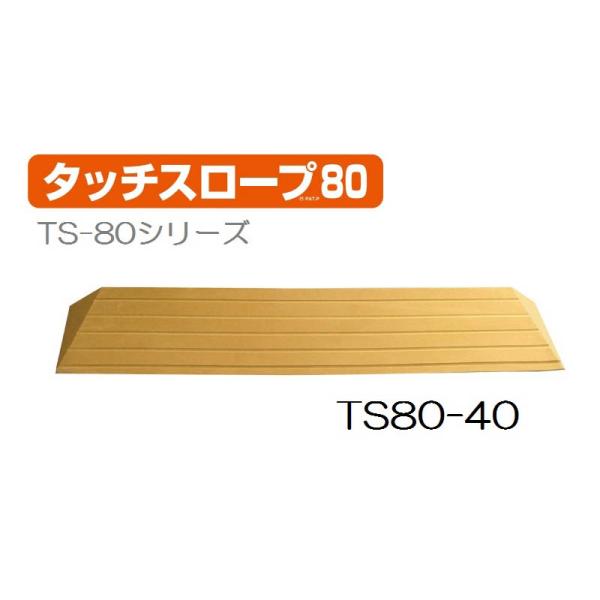 【検索ワード】シンエイテクノ タッチスロープ TS80-40 幅80cm高さ4.0cm 介護 介助 福祉用具 住宅改修 歩行関連 段差解消 スロープ バリアフリー リフォーム 住宅改修 生活支援用品 つまづき 防止 躓く 462006