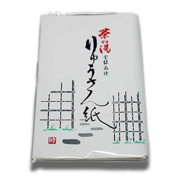 りゅうさん紙はお茶席で水菓子など水分の多いお菓子やくっつきやすいお菓子の時、普通の懐紙の上に一枚敷いてご利用ください。普段に使いの懐紙の中に何枚か一緒に仕組んでおくと大変便利です。------------------------------...
