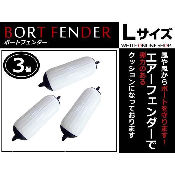 ボートフェンダー ホワイト×ブルー船のサイド（側面）に設置し、他の船や岸壁との接触、衝撃から守る為のアイテムです。肉厚もしっかりしており、幅広くご使用いただけます。◆セット内容：3個・カラー：白×青・タイプ：M・サイズ(mm)(約)：150...