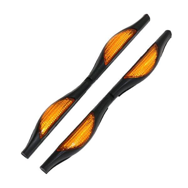 USDM ドアエッジガード 2本 オレンジ ドアプロテクター リフレクター ドアモール アメリカスタイル 北米仕様 カスタム 車 外装アクセサリーUSDMフリーク おなじみ　ドアエッジガード取り付けはドアの縁に挟み込むだけです。落下が気にな...