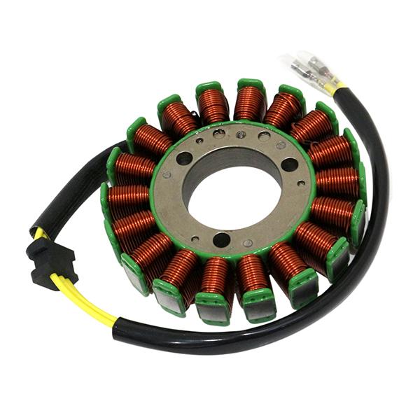 カワサキ ゼファー400 ZR400 KZ550 ジェネレーターコイル ダイナモ コイル 互換用 ステーターコイル ASSY バイク パーツ エンジン純正と同じカプラーやサイズの互換品、取付際コードクランプの位置若干調整の必要の場合は御座い...
