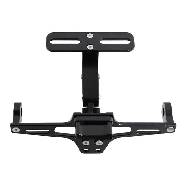 汎用のアルミフェンダーレスです！！可変も付いており様々な車種に取り付け可能です！！LEDのナンバー灯も付いております！！愛車のドレスアップに最適です！！【長さ】約16mm調整可能【角度】約30°調整可能【参考適合車種】CD110 デラックス...