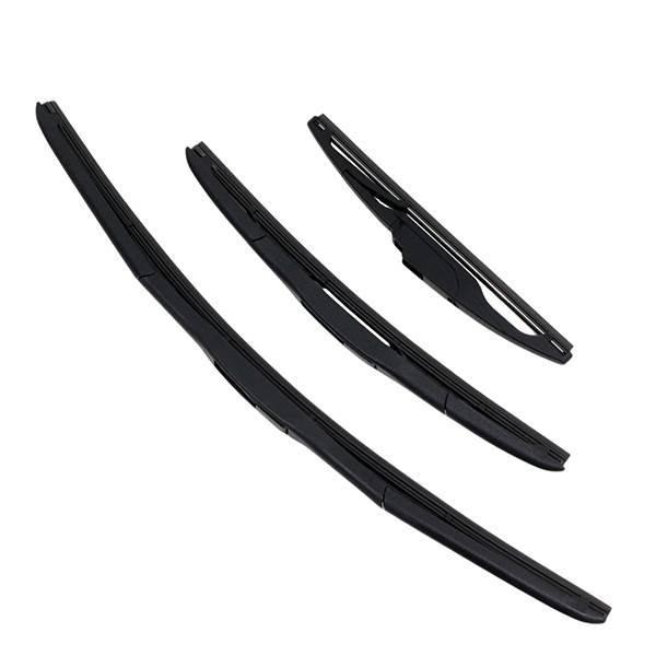 純正交換タイプ ワイパー3本セットです！■フロントワイパー取付はワンタッチ方式でとても簡単にできます。シリコンブレードですので耐久性が非常に優れております。通常ゴムに比べ2倍の耐久性がございますので長くご使用いただけます。エアロワイパーの特...