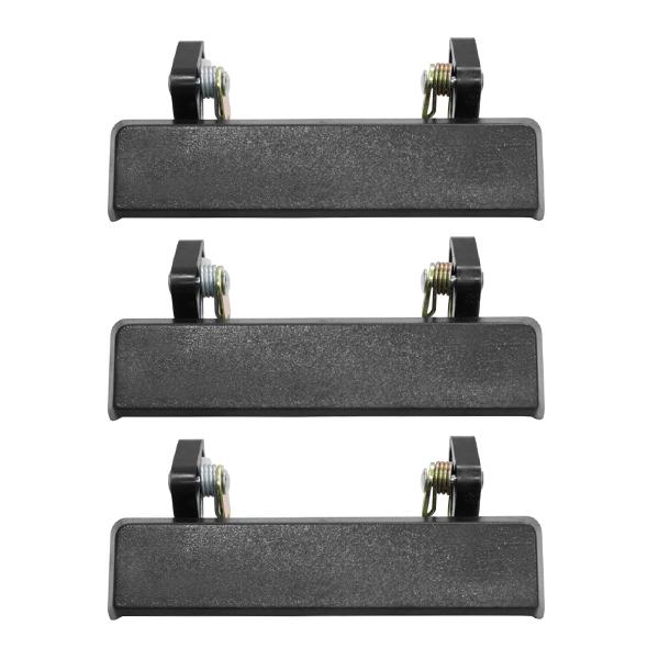 ジムニー用のアウターハンドルです。補修、交換用におすすめです。運転席 助手席 リアゲート 共に同じパーツになります。メーカー：スズキ車種：ジムニー型式：JA11 JA12 JA22 JA51 JA71 SJ30 SJ40カラー：ブラックセッ...