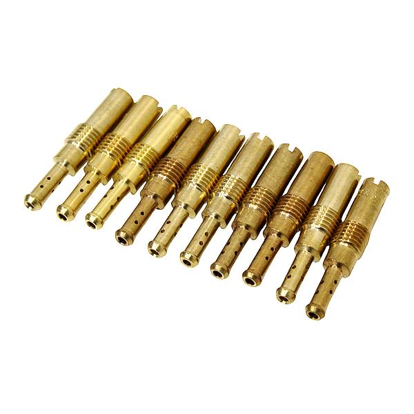 【 ケイヒン キャブレター用 スロージェット #32-55 10個セット 】ボアアップや吸排気系カスタムを行ったバイクに！10種の番手がそろった便利なセット商品ですスロージェット（パイロットジェット）とはエンジンのアイドルや低回転時に適切な...