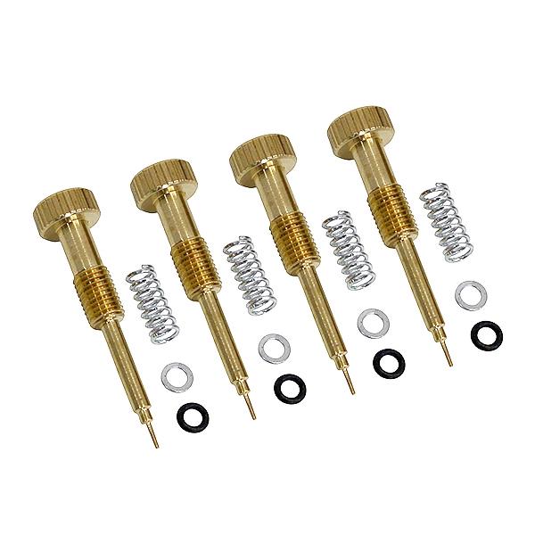 【 ケイヒンCVK30/32/34/36/CV40キャブレター パイロットスクリュー 4個セット 社外品 】工具なしで手回しで調整が可能！経年劣化など、古くなったエアスクリュー（パイロットスクリュー）は定期的に交換することをおすすめします。...