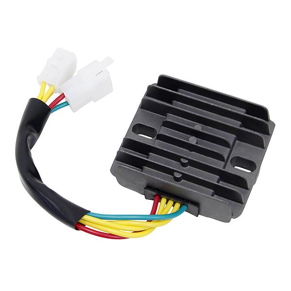 MFバッテリー対応 一体型 高性能ICレギュレーター レギュレター レクチファイヤ 交換 カスタム になります。レギュレーターの役割は電気を整流する機能と、電圧を一定に制御する機能となります。熱に弱い部品となりますので、フィンで冷却させてい...