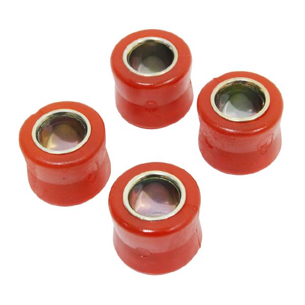 バイク用サスペンション　ラバーブッシュ　4個セットとなります。別車種からのサスペンションの流用や、社外品のサスペンションのカラーサイズが合わない場合にご使用いただけます。また、ラバー部分のへたりでサスペンションの性能を活かせなくなった場合に...
