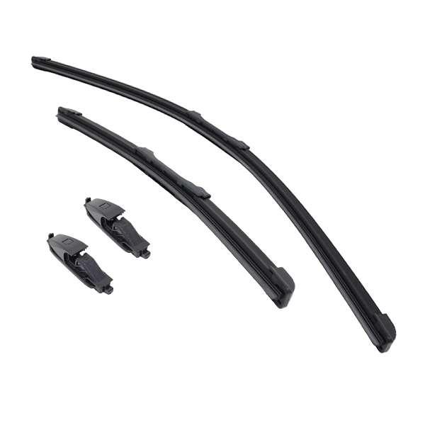 高耐久フッ素樹脂（PTFE）コートラバーを採用し、従来のグラファイト製よりも長寿命を実現しました。摩擦を抑えてスムーズな拭き取りが可能で、雨の日でもクリアな視界を確保します。また、ハンドルの左右を問わず取り付けが可能。付属アタッチメントは反...