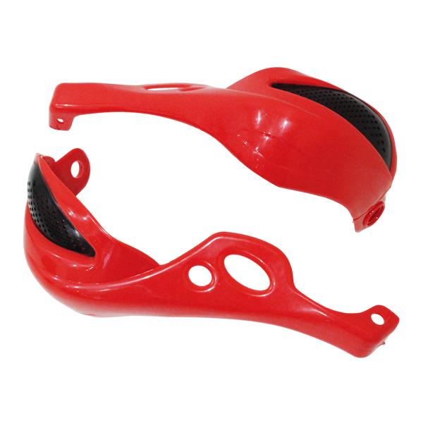 【 汎用 ハンドガード 左右セット [レッド] 】汎用タイプのハンドガードなのでサイズが合えば様々な車種にお取り付けいただけます！●オフロード走行時の泥除け、障害物対策に●オンロードでも、防風、雨除けに●ドレスアップにも※サイズをよくご確認...