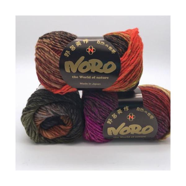 ●毛糸単品（編み図なし）での販売です日本が世界に誇る人気の野呂英作のウール１００％の毛糸段染め毛糸といったらこの毛糸に勝るものなし！どの段染めも可愛い☆綺麗で悩んじゃう♪どれを選んでも間違いなし！なコです帽子にマフラー、バックやポンチョ、も...