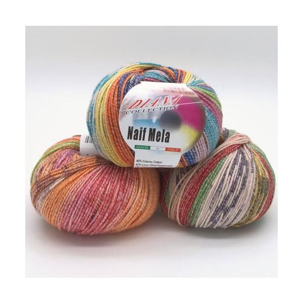 ●毛糸単品（編み図なし）での販売ですほんのり淡い色合いも濃いめの色合いもどれも可愛くて迷っちゃう♪ウール、コットンにナイロンをプラスした丈夫な毛糸です棒針編み、かぎ針編み、糸の表情が変わるのでどちらも楽しめます春、秋冬にぴったりな合もの用毛...