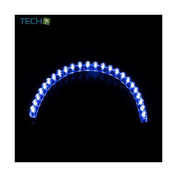 LAMPTRON FLEXLIGHT STANDARD - 24 LEDs - Blue（青）ストリップライト PC LEDテープライト LEDモール 12V 4ピン柔軟性と防水性に富んだ水冷却システムファン用の24LED Flexライトカ...